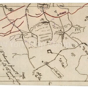 1800 Map Cold Harbor Hanover County Virginia Civil Warcold - Etsy