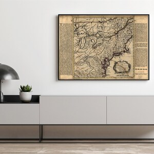 1755 Map an Accurate Map of the English Colonies in North - Etsy