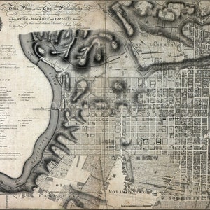 1796 to 1797 Map This Plan of the City of Philadelphia and Its - Etsy