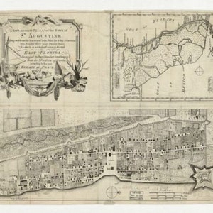 1764 Map A New and Accurate Plan of the Town of St. - Etsy