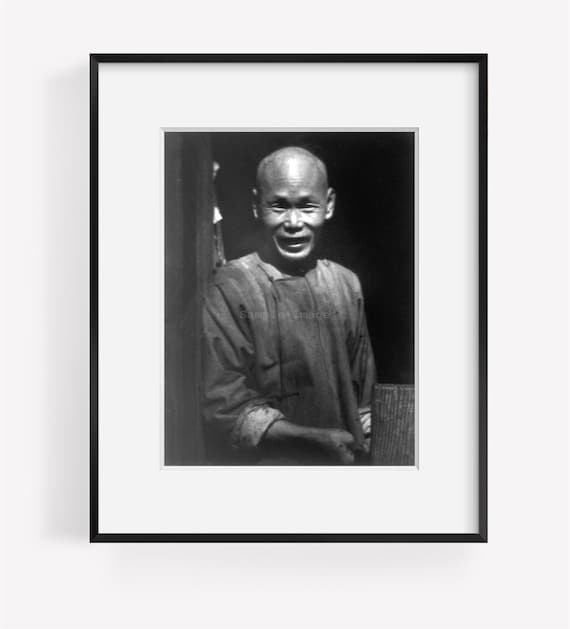 Old Chinese Man Smiling