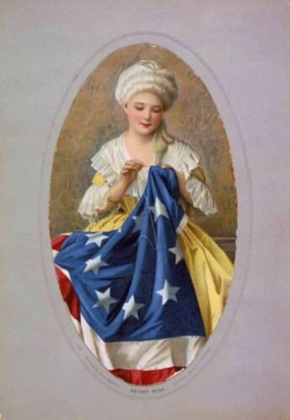 Photo: Betsey Ross Betsy Ross sewing flag American | Etsy