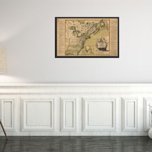 1784 Map History Revolution United States Carte Des - Etsy