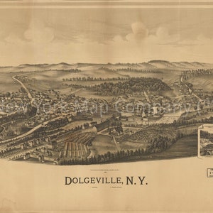 Map 1890 Map Dolgeville N.Y. Dolgeville High Falls. Map - Etsy