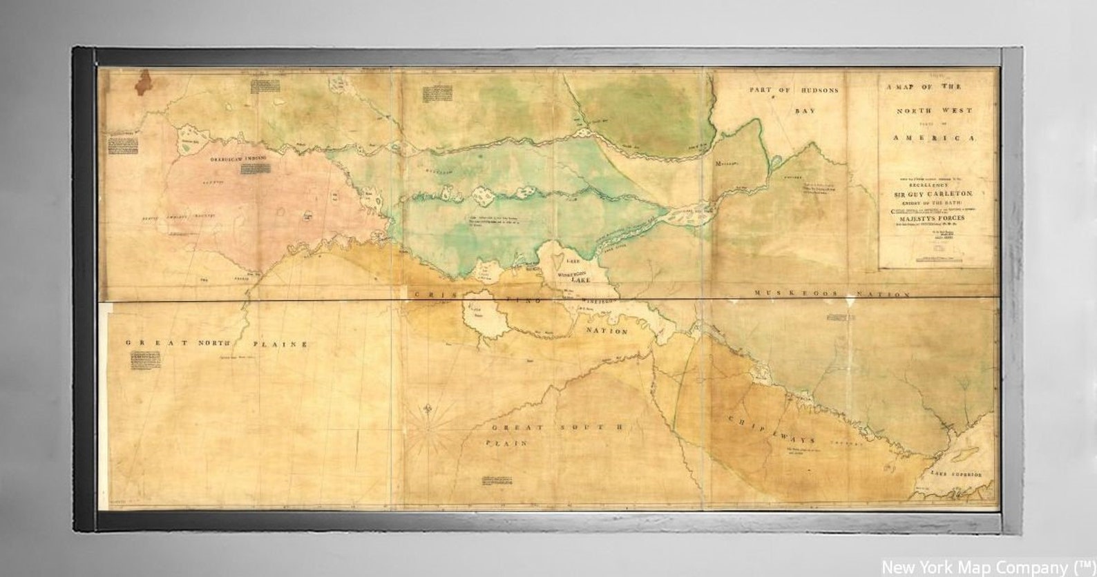 1776 Map Map of the North West Parts of America With the | Etsy