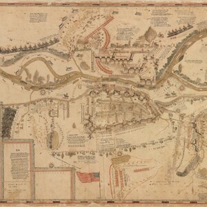 1813 Map Plan of Fort Meigs' and Its Environs: Compricing - Etsy