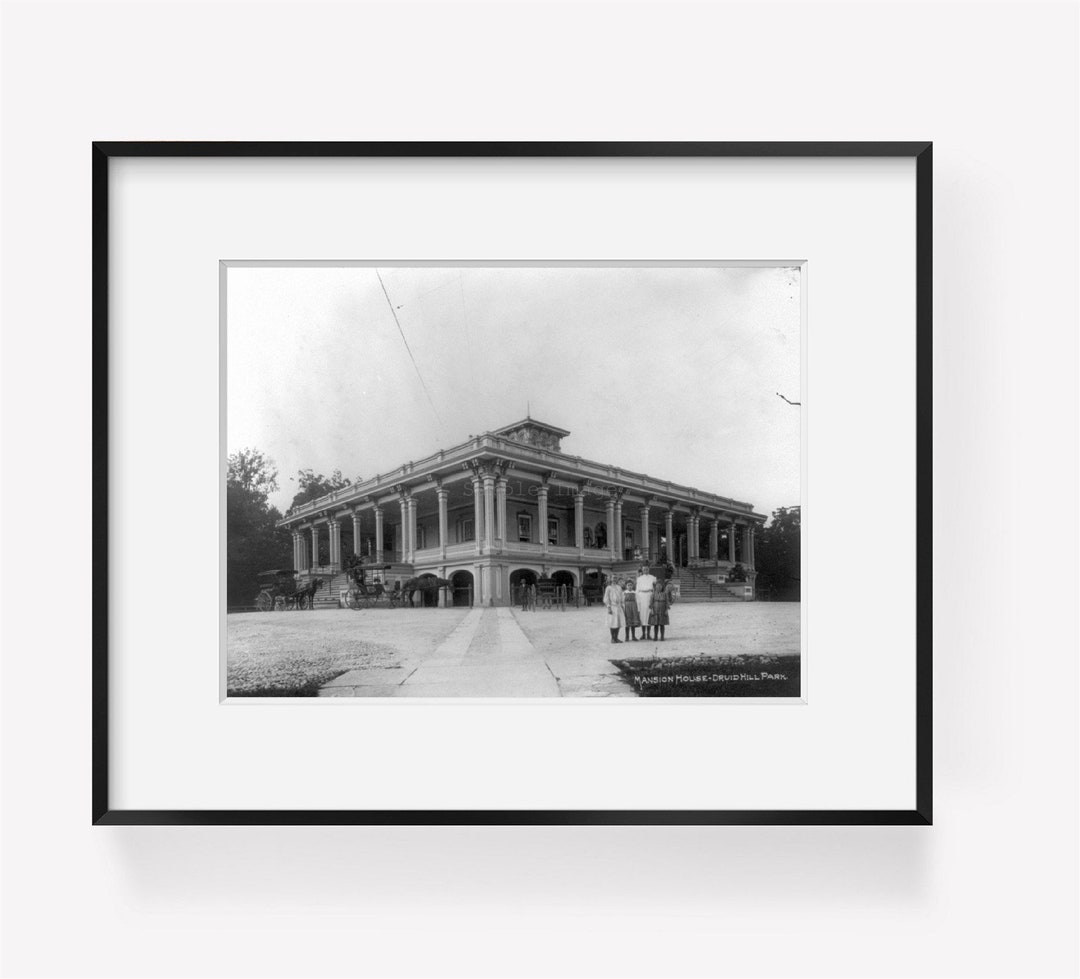 Photograph of Maryland. Baltimore Mansion House Druid Hill - Etsy