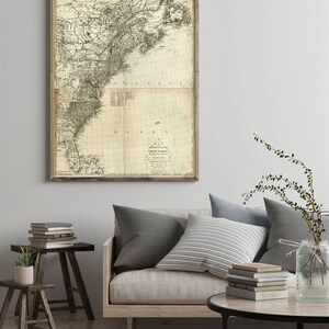 1777 Map A New Map of the British Colonies in North America - Etsy