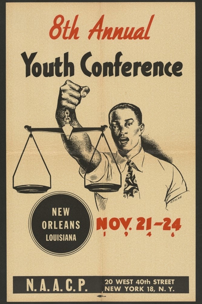 Photo: 8th annual youth conference NAACP poster New | Etsy