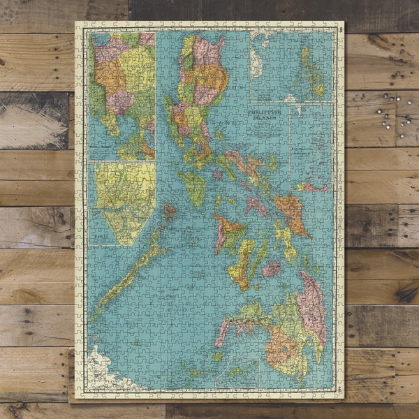 Puzzle Map of Philippines - Etsy