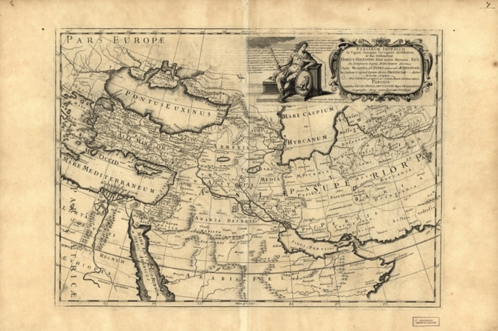 1721 Map Persarum Imperium. Map Subjects: History Iran to - Etsy