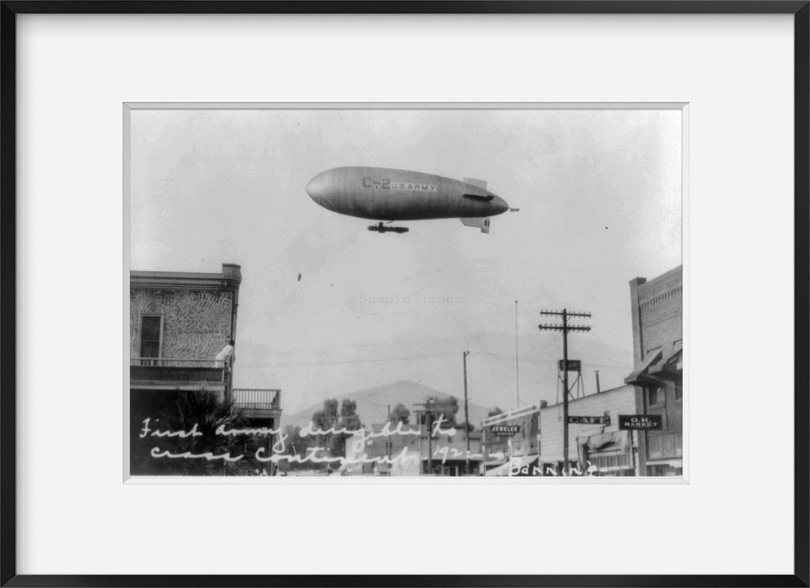 1922 Photograph of First Army Dirigible to Cross Continent | Etsy