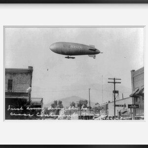 1922 Photograph of First Army Dirigible to Cross Continent - Etsy