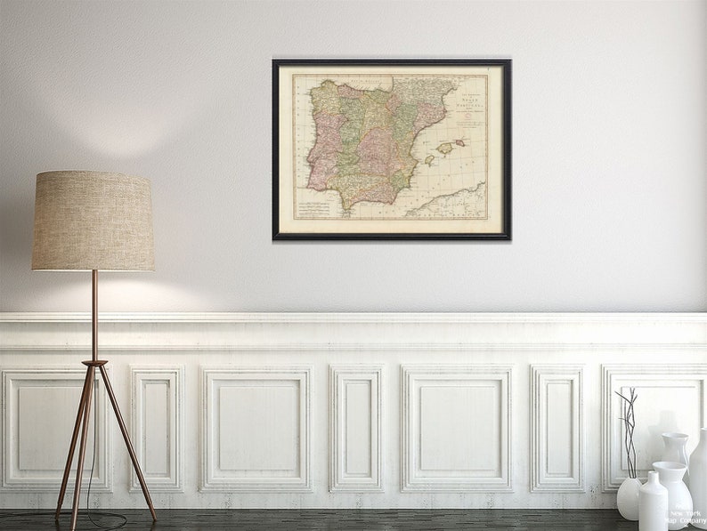 1772 Map Spain Portugal the Kingdoms of Spain and Portugal - Etsy 1772 Map Spain Portugal the Kingdoms of Spain and Portugal - Etsy