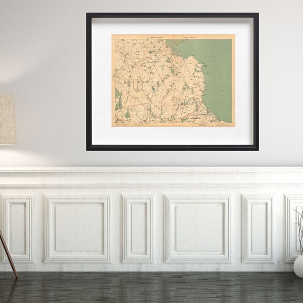 Map of Carver Massachusetts - Etsy