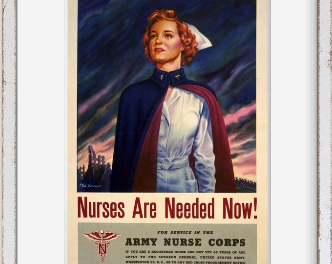 Photo: Nurses Army Nurse Corps Recruitment Enlisment 1944 Historic ...