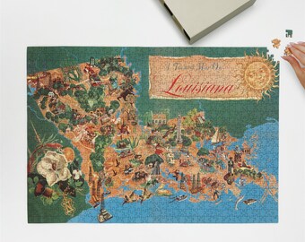 Louisiana Puzzle - Etsy