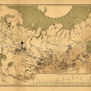 Map 1890 Map of the Russian Empire Showing the Regions of the - Etsy