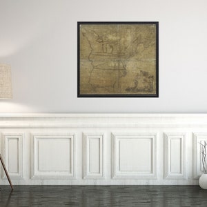 1784 Map of A New and Correct Map of the United States of - Etsy