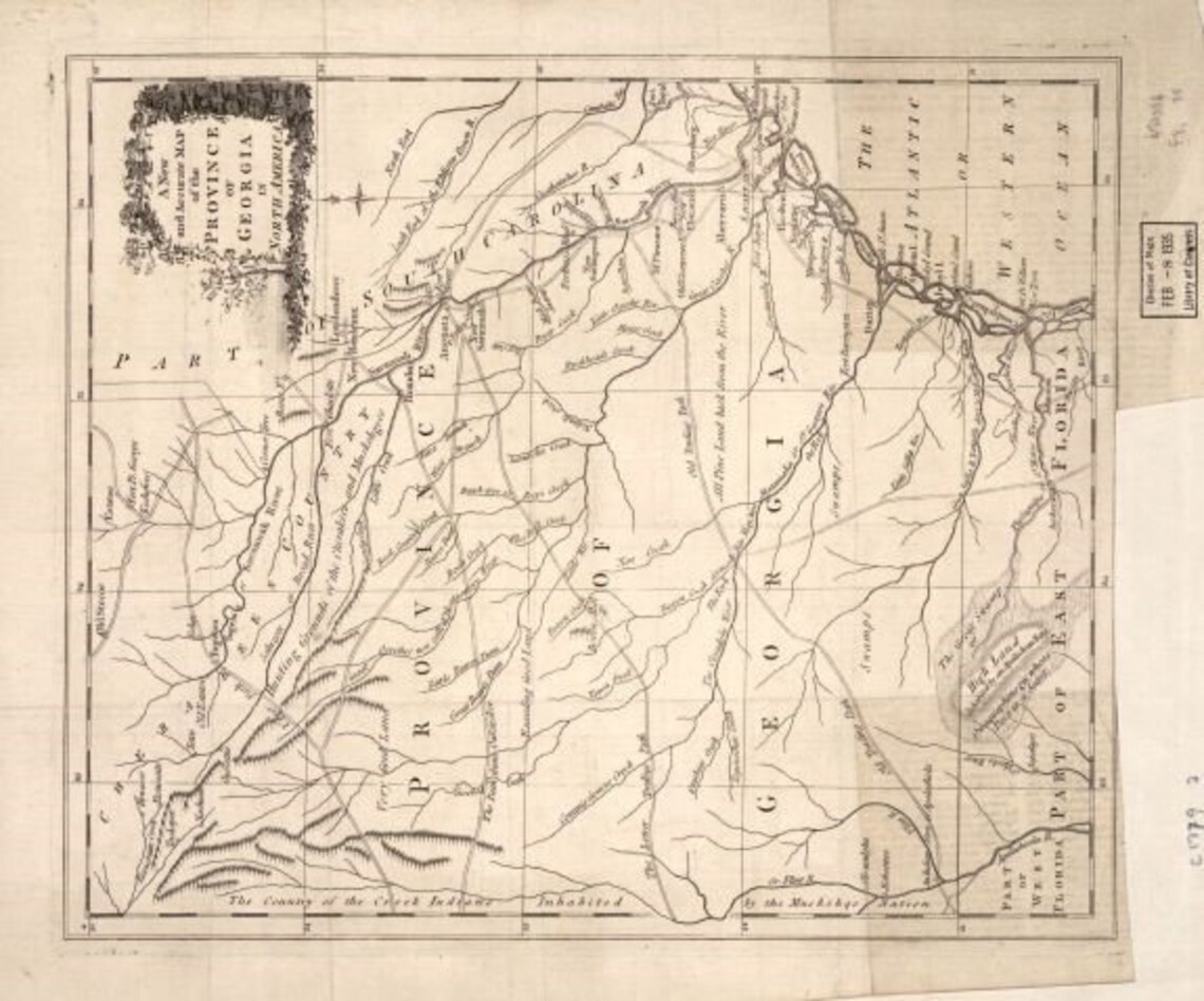 Vintage Map: Trails and Paths Used for Trading as Well as - Etsy