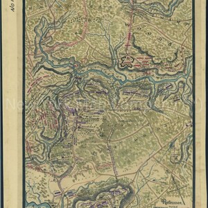 Map 1862 Map of the Battle of Glendale and White Oak Swamp - Etsy