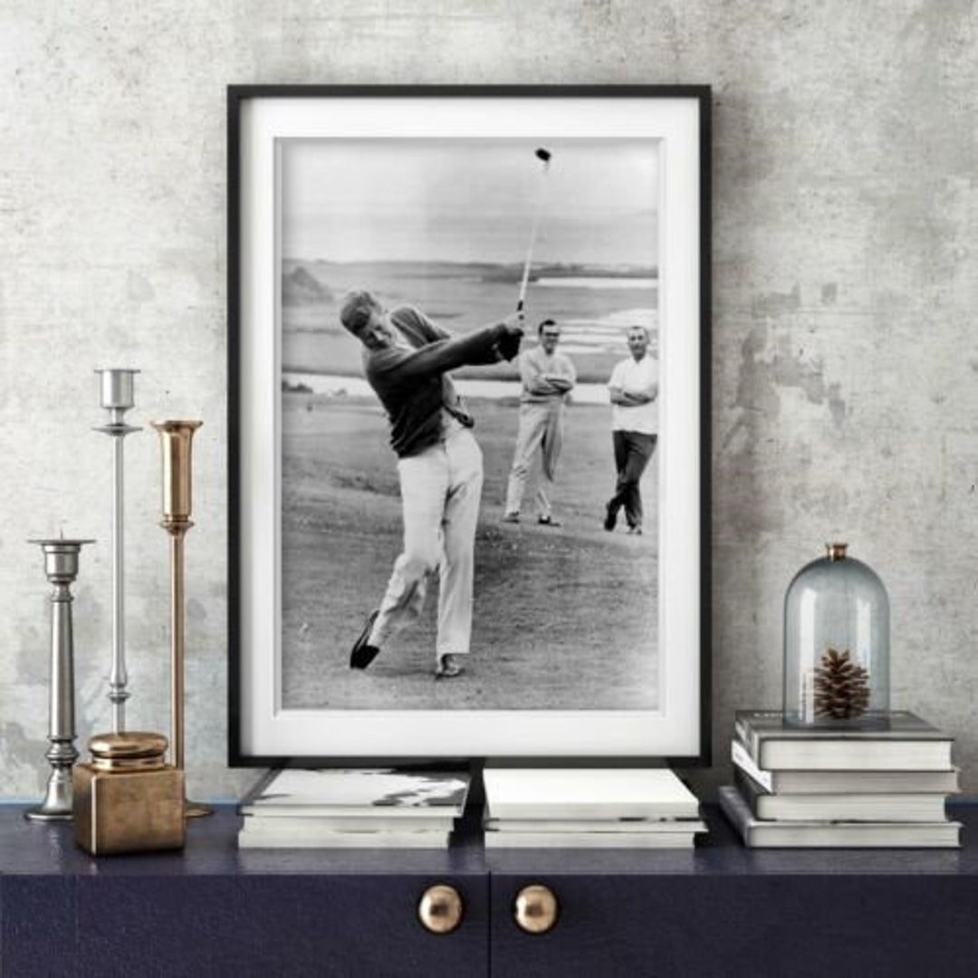 Photo: President John F. Kennedy, JFK, Playing Golf, Hyannis Port ...