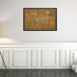 Vintage Map: Rural Buildings and Occupants' Names. Land - Etsy