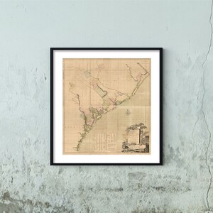 1757 Map A Map of South Carolina and a Part of Georgia. - Etsy