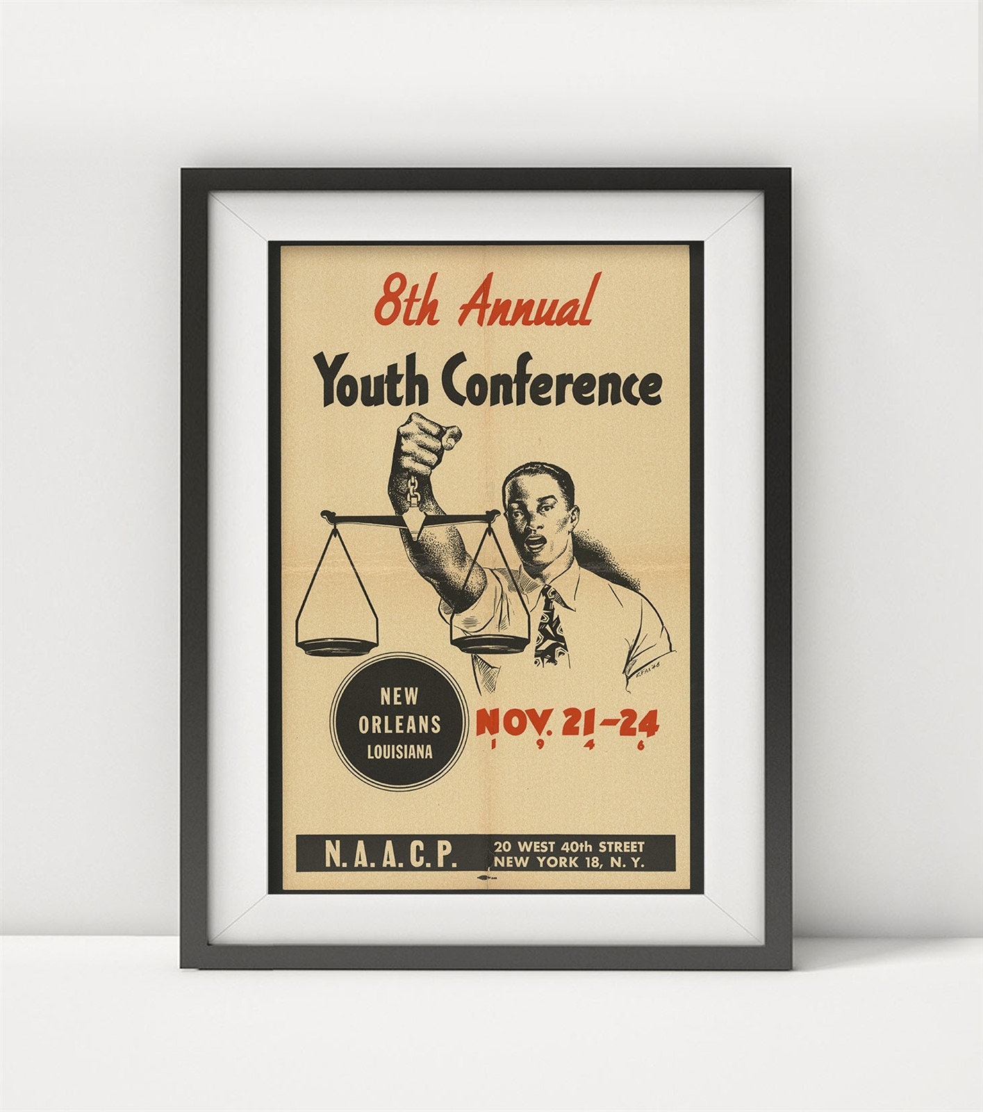 Photo: 8th annual youth conference NAACP poster New | Etsy