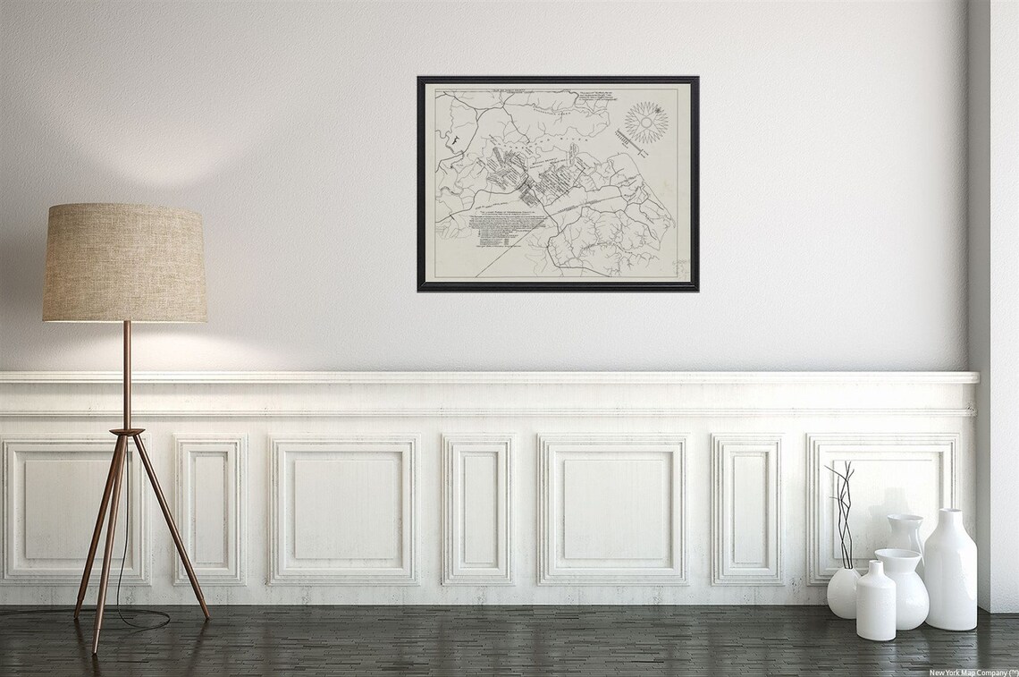 Map 1946 Map the Lower Parish of Nansemond County Va. With - Etsy