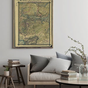 Map 1862 Map of the Battle of Glendale and White Oak Swamp - Etsy