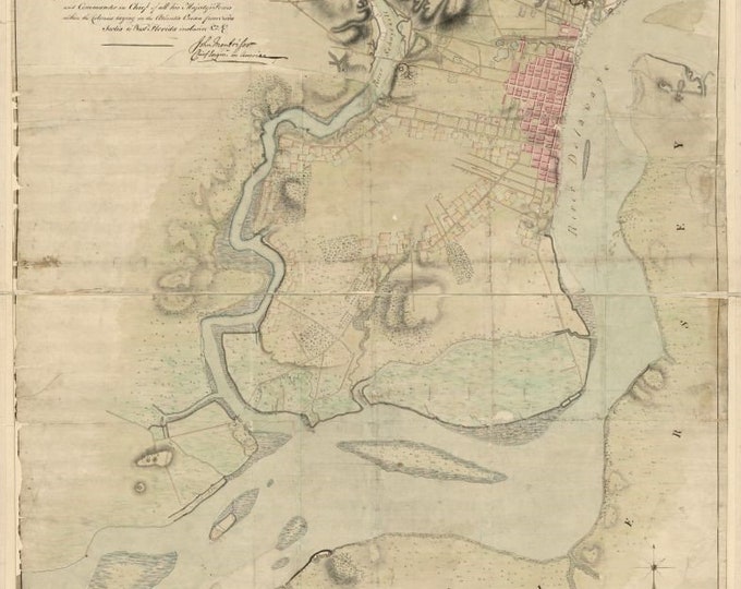 1778 Map Plan of the City of Philadelphia and Its Environs Shewing Its ...