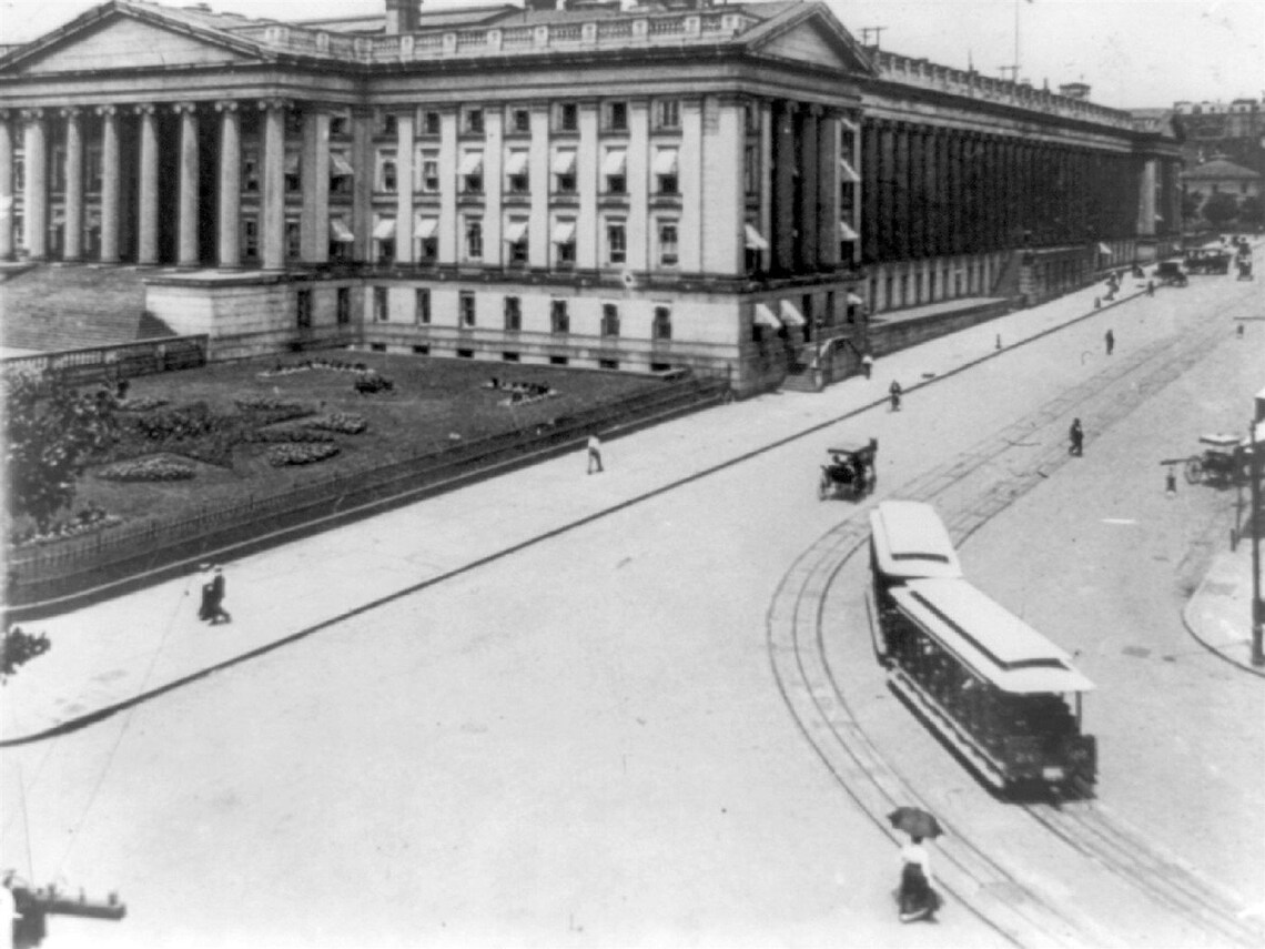 Ca. 1900 Photograph of Treasury Building About 1900 Summary: | Etsy