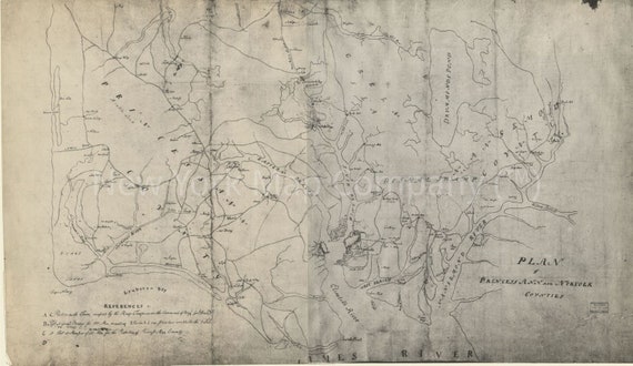 1780 map Plan of Princess Ann and Norfolk counties. Map | Etsy