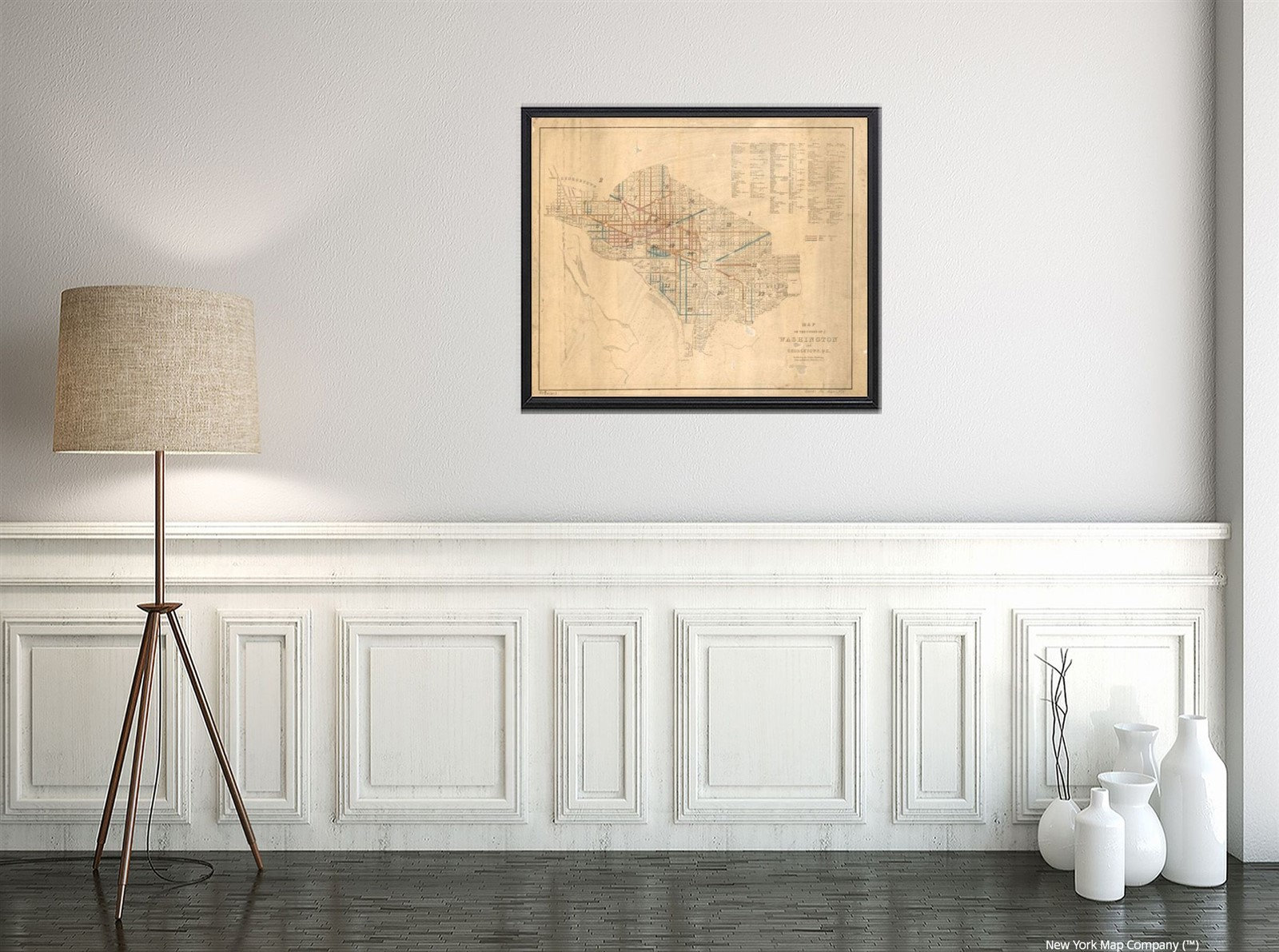 Map 1860 Map of the Cities of Washington and Georgetown D.C.: | Etsy