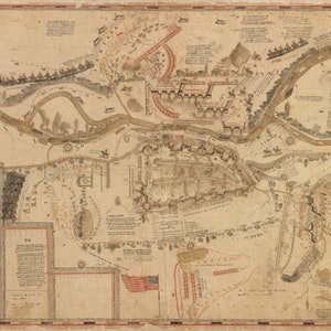 1813 Map Plan of Fort Meigs' and Its Environs: Compricing - Etsy