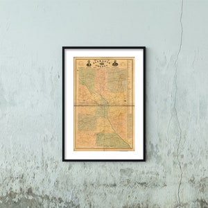 Map 1893 Map of Alamance County North Carolina Alamance - Etsy