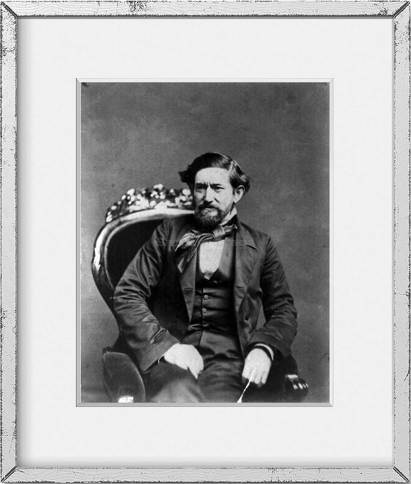 1857 Photo John Coffee Hays 3/4-length Portrait Seated in | Etsy