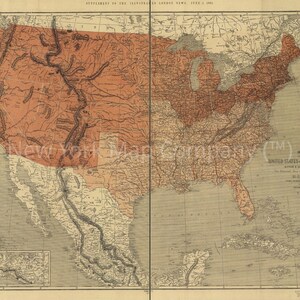 Map 1861 Map of the United States of North America Upper and - Etsy