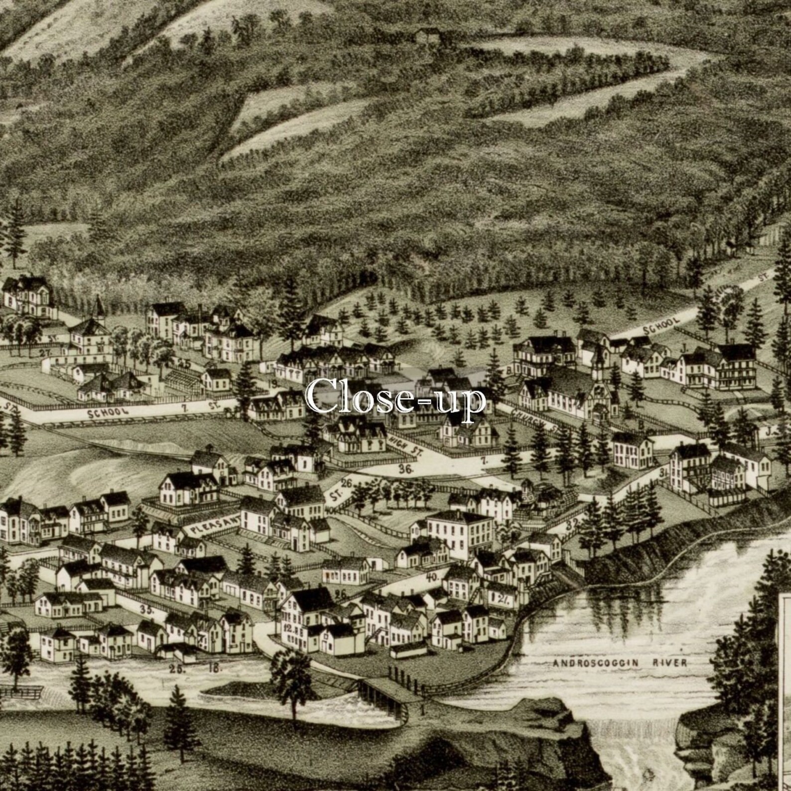 Map 1888 Map New Hampshire Coos Berlin Berlin Falls N.H. | Etsy