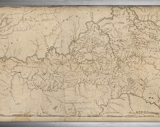 1793 Map of Kentucky From Actual Survey Kentucky United States Scale Ca ...
