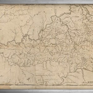 1793 Map of Kentucky From Actual Survey Kentucky United States Scale Ca ...
