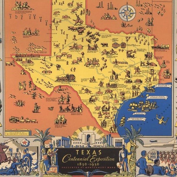Texas Centennial - Etsy