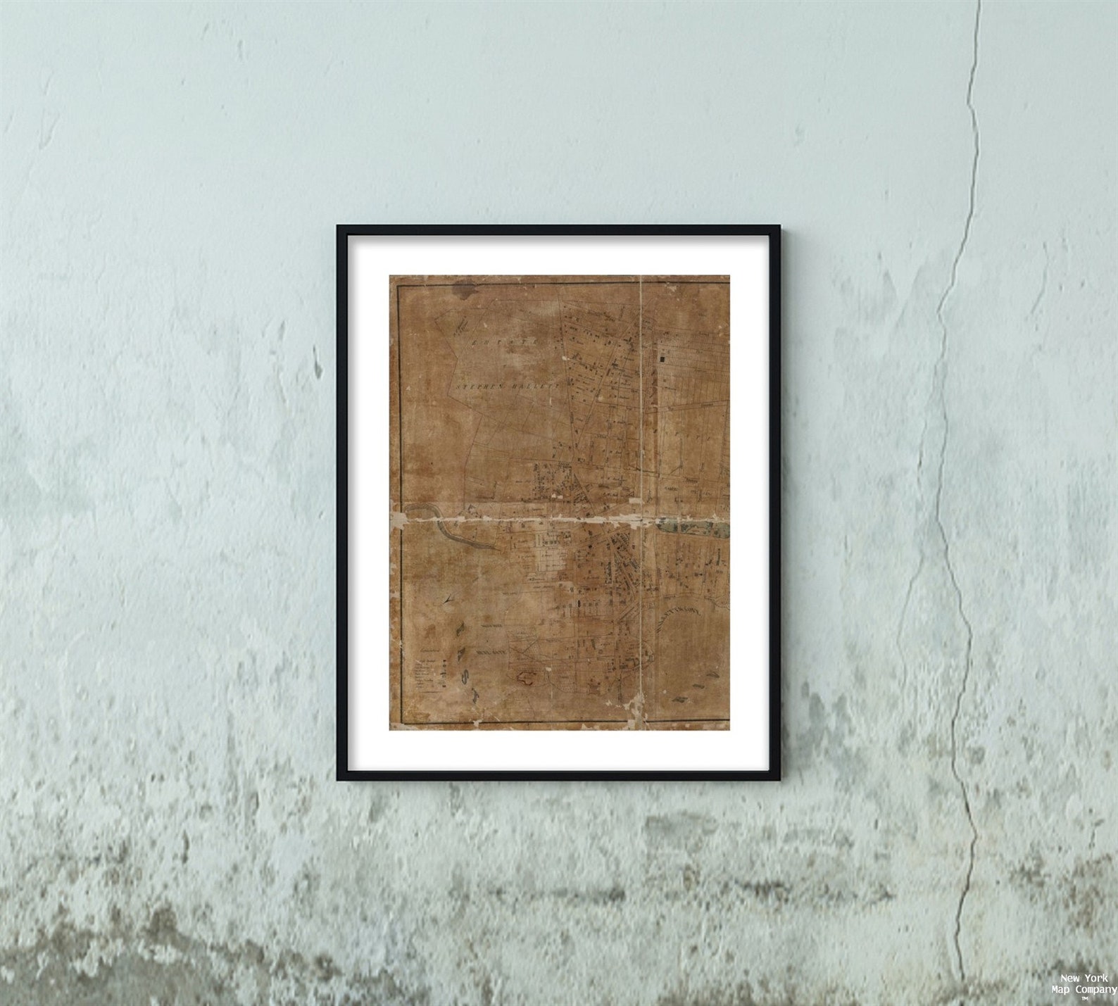 Map of Map of the Village of Astoria Queens Co. N.Y. - Etsy