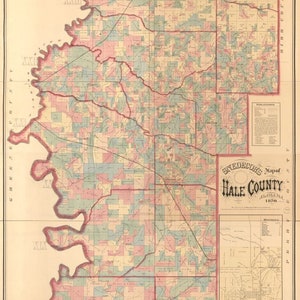 1870 Map Snedecor's Map of Hale County Alabama. Entered - Etsy