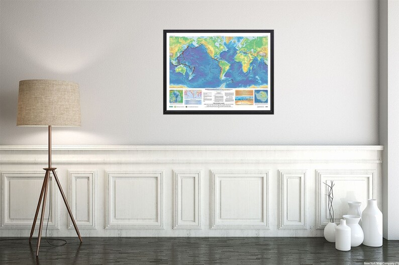 Map of This Dynamic Planet: World of Volcanoes Earthquakes - Etsy
