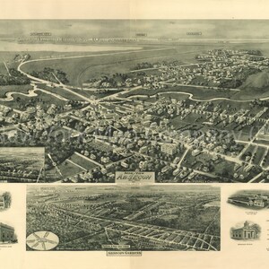 Map 1924 Map Aero-view of Absecon New Jersey 1924. Map - Etsy