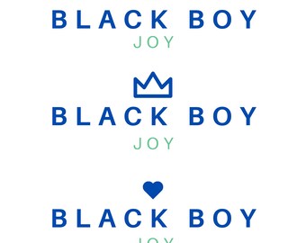 Black Boy Joy Digital Print, Download, Children, Kids Play Room ...