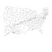 Map of Use / Printable Map/ Pdf Downloads / USA Map - Etsy