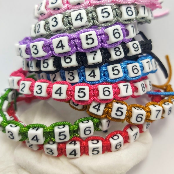 Number Bracelet - Etsy